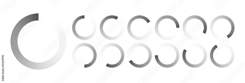 Image vectorielle Stock Circular Loading Buffering Icons Vector Video ...