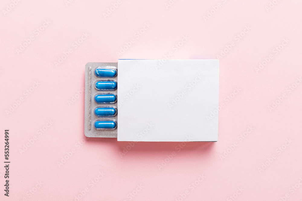 Blank White Product Package Box Mock-up. Open blank medicine drug box ...