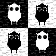 Owl Coffee Poster Free Stock Photo - Public Domain Pictures