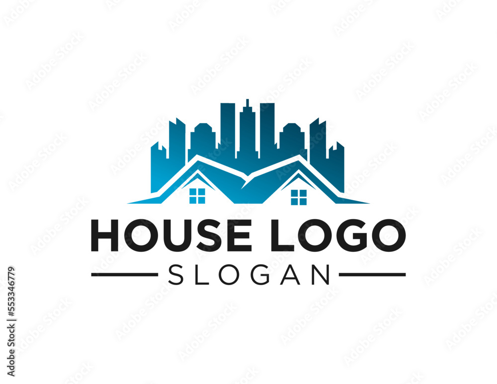 Logo about House on a white background. created using the CorelDraw ...