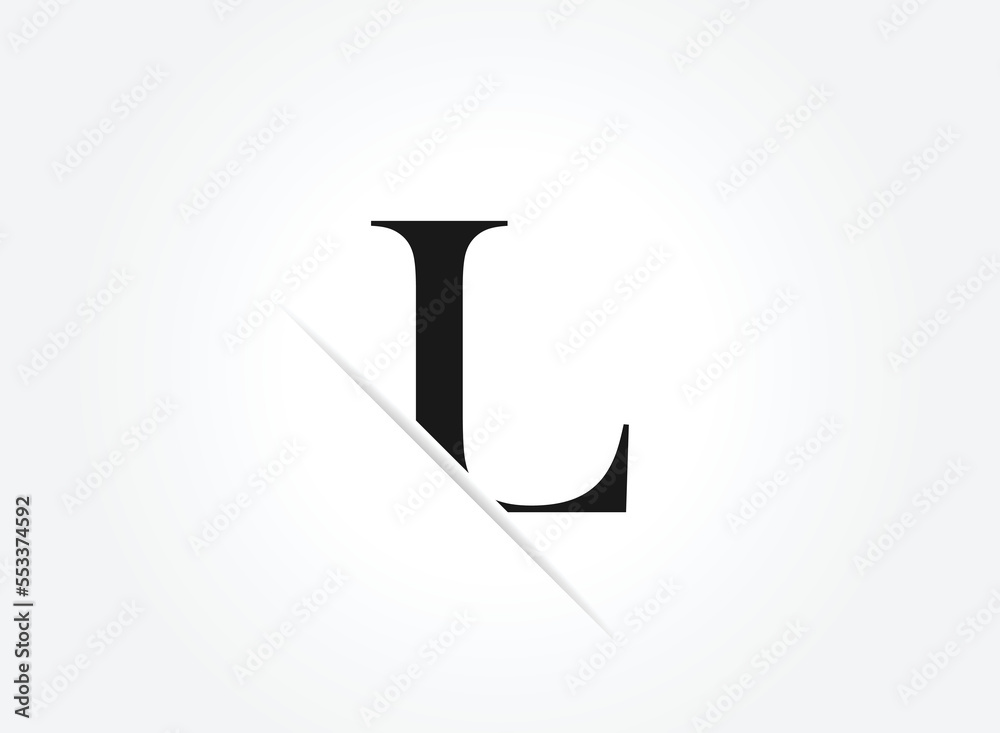 Letter L icon alphabet symbol. Letter L logo icon design vector sign ...