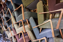 Overstuffed Green Chair Free Stock Photo - Public Domain Pictures