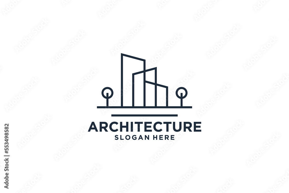 Building architecture logo design inspiration. Stock Vector | Adobe Stock