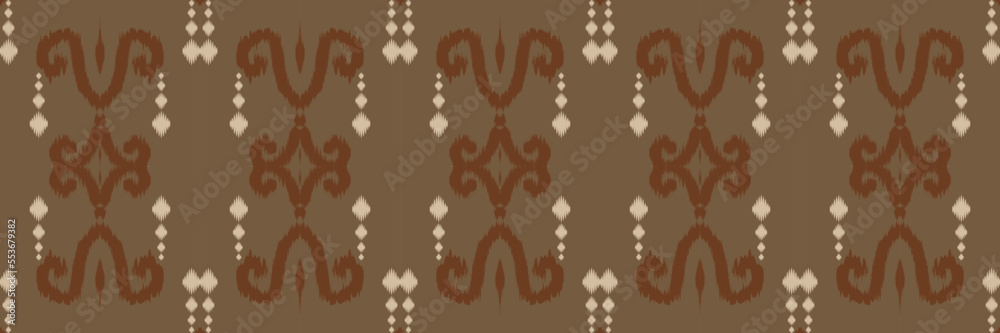 Batik Textile ikat background seamless pattern digital vector design ...