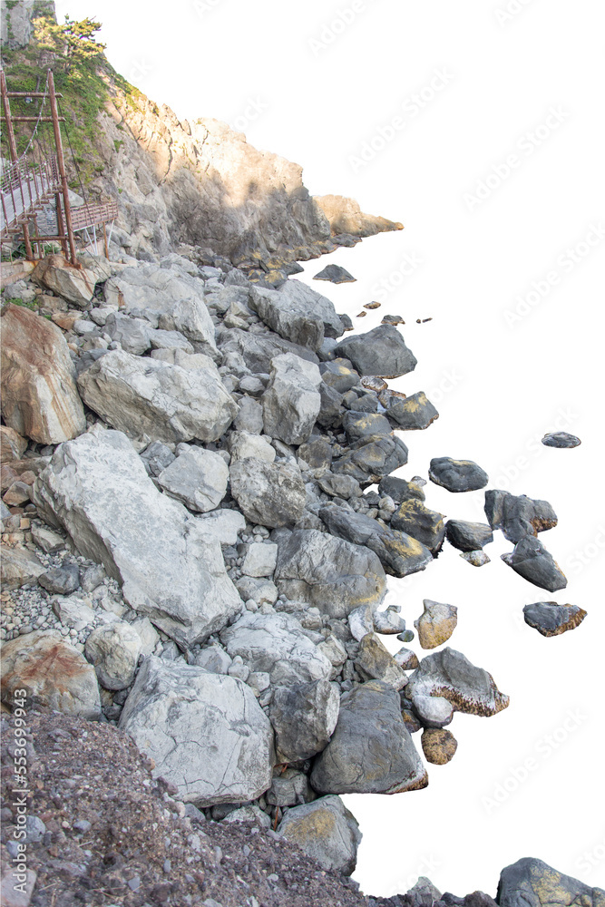 Isolated PNG cutout of a rock on a transparent background, ideal for ...