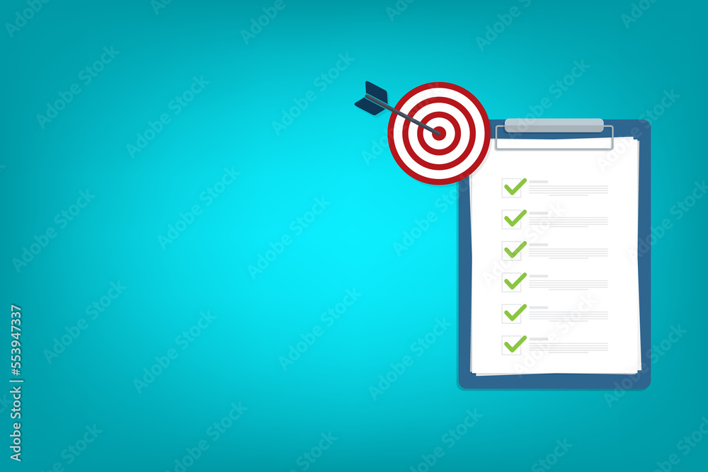 Assignment target. Clipboard, checklist. Project task management and ...