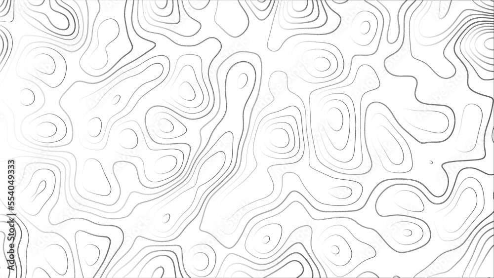 Abstract white topography vector background. Line topography map design ...