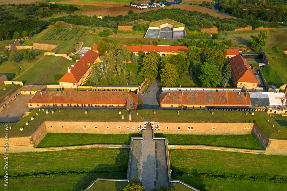 Entrance to the Terezin memorial, former concentration camp. Thousands ...