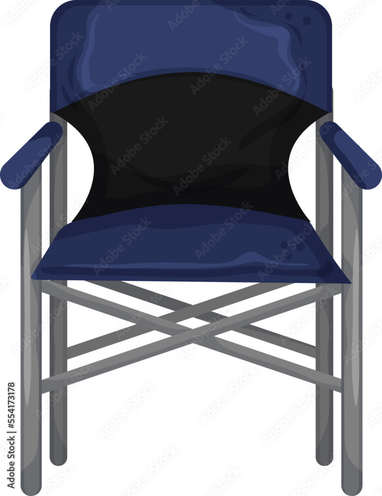armchair folding chair cartoon. armchair folding chair sign. isolated ...