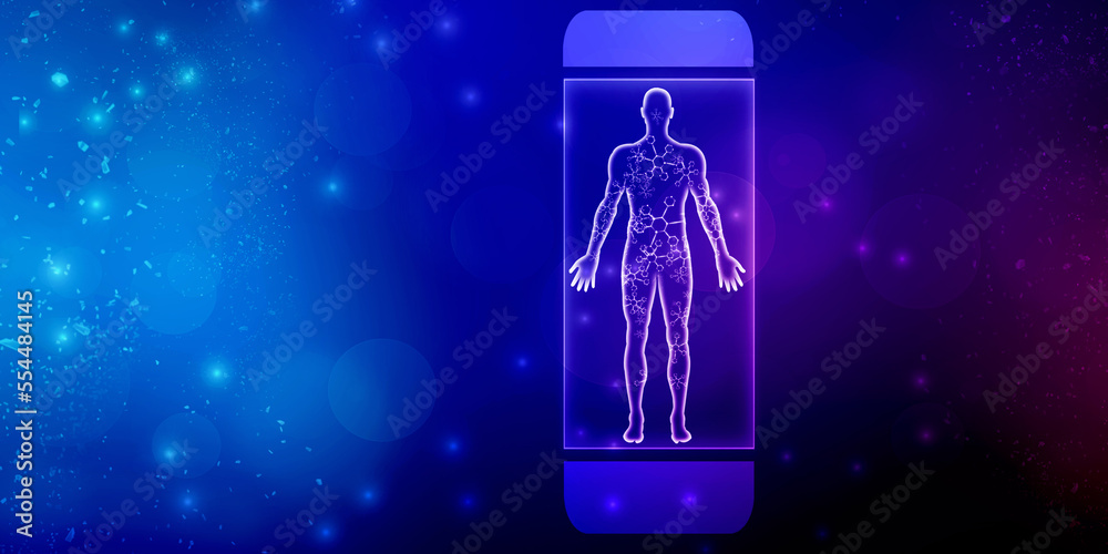 2d illustration Human Male Muscle Body Stock Illustration | Adobe Stock