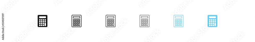Calculator icon. Calculate finance signs. Math symbol. Mathematics ...