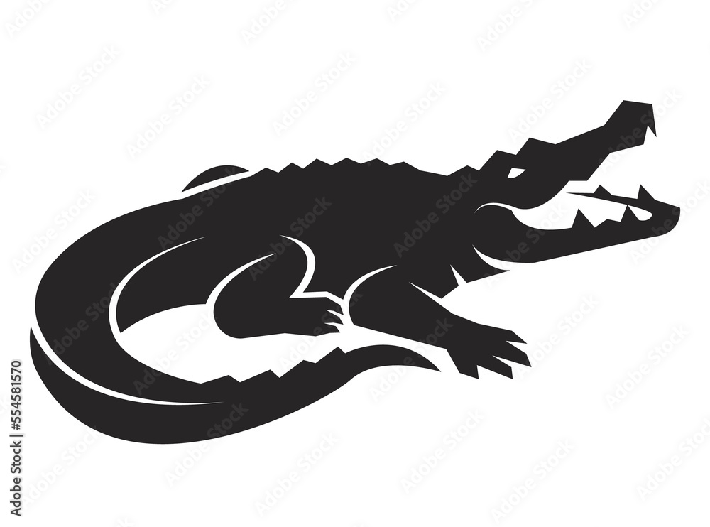 Crocodile design isolated on transparent background. Wild Animals ...