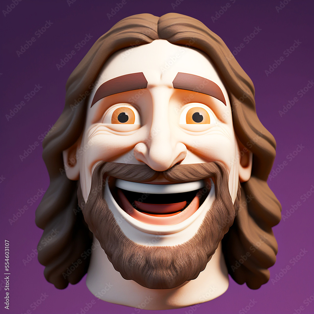 Ilustração Jesus Christ Emoji do Stock | Adobe Stock