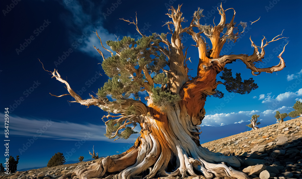 Bristlecone Pine, Pinus longaeva in the White Mountains, California ...