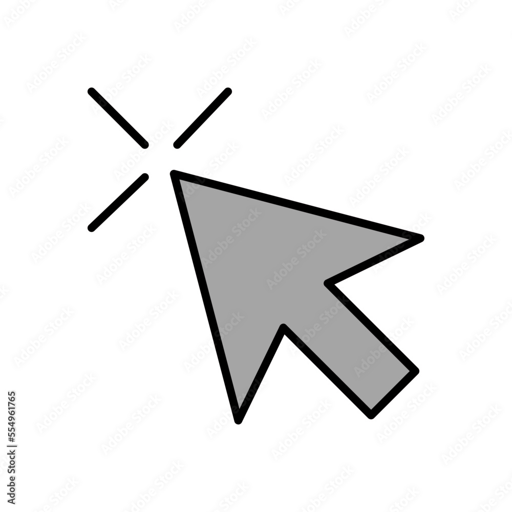 Vector de Stock pointer lineal color icon | Adobe Stock