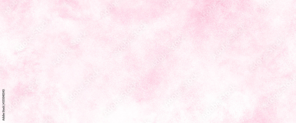 Soft pastel pink watercolor background painted on white paper texture ...