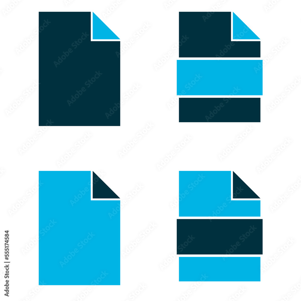 File icons colored set with otf, file png, file db and other otf ...