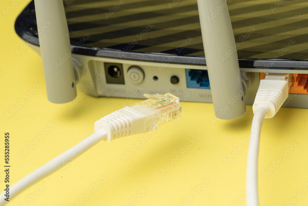 Connecting to a Wi-Fi router network Stock Photo | Adobe Stock