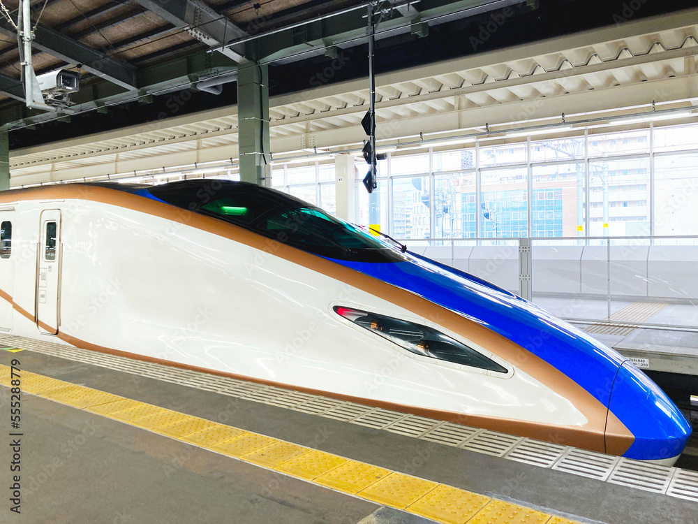 JR Tohoku Shinkansen Grans Class sign ,Niigata, Japan Stock Photo ...