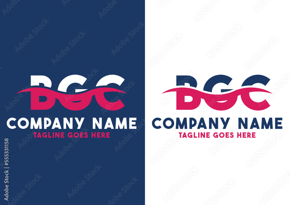 Letter BGC logo design vector template, BGC logo Stock Vector | Adobe Stock