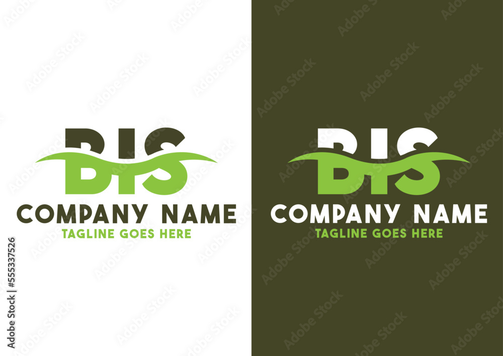 Letter BIS logo design vector template, BIS logo Stock Vector | Adobe Stock