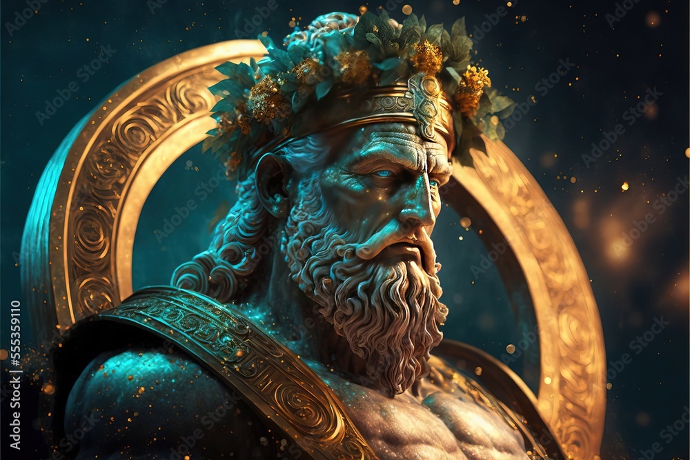 4K resolution or higher, Saturn, ancient roman god of time, generation ...