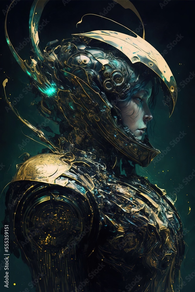 4K resolution or higher, futuristic space exploration bioluminescent ...