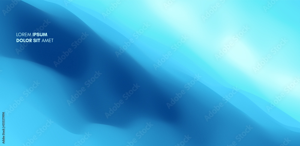 Blue abstract ocean seascape. Sea surface. Realistic landscape with ...