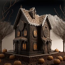 Halloween Gingerbread House Free Stock Photo - Public Domain Pictures