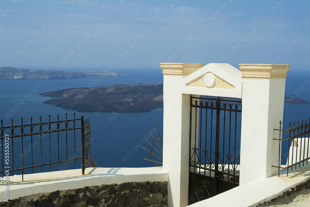 Entrance Gate to St Nikolaos Byzantine Monastery, Overlooking the ...