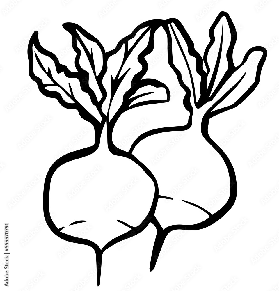 vegetables cartoon doodle kawaii anime coloring page cute illustration ...