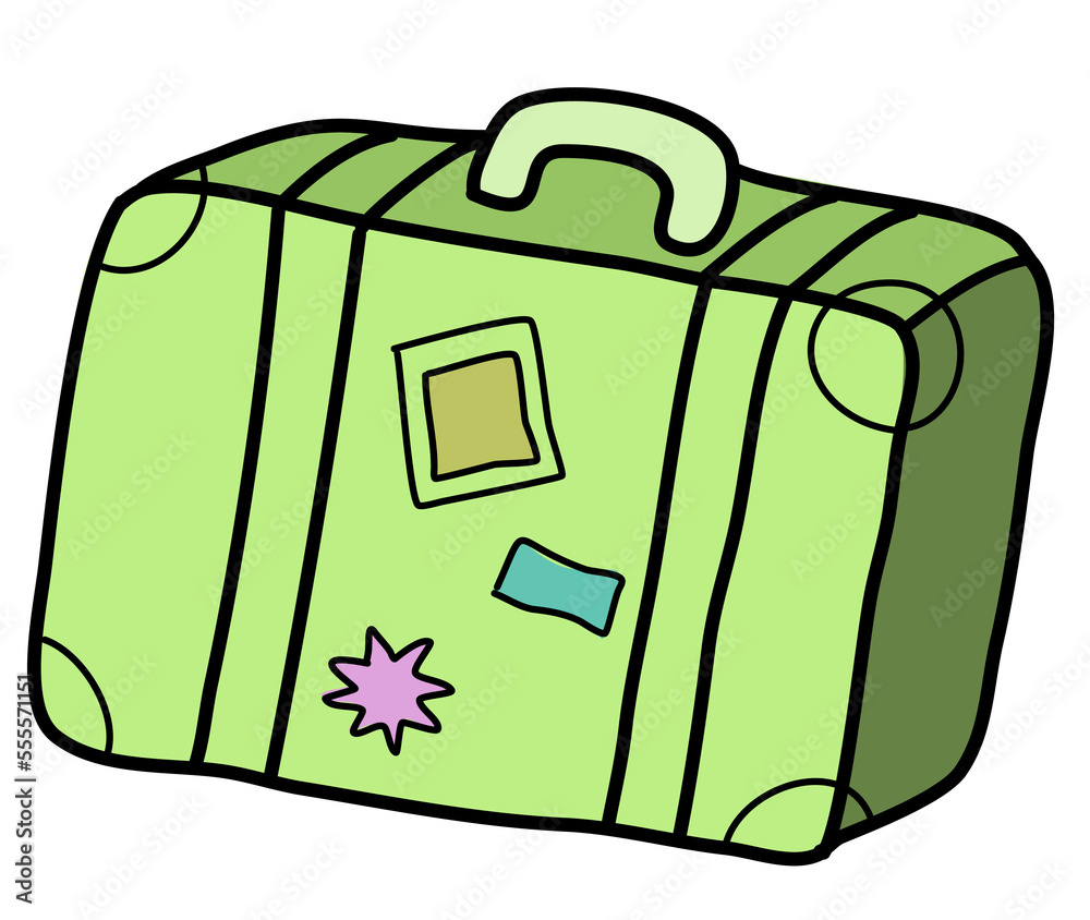 bag cartoon doodle kawaii anime coloring page cute illustration drawing ...