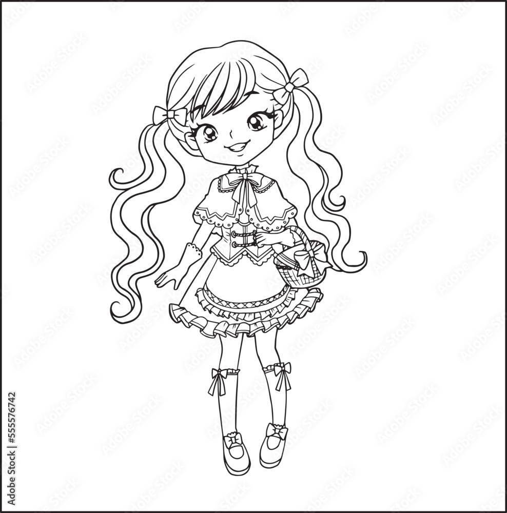 cartoon doodle kawaii anime coloring page cute illustration drawing ...