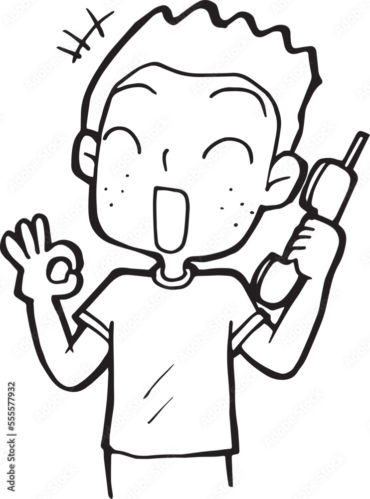 friends students talking cartoon doodle kawaii anime coloring page cute ...