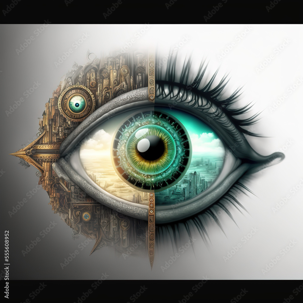 Futuristic half robotic/half human - Transhumans. Eyesight will be a ...