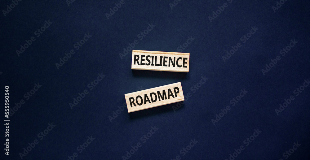 Resilience roadmap symbol. Concept word Resilience roadmap typed on ...