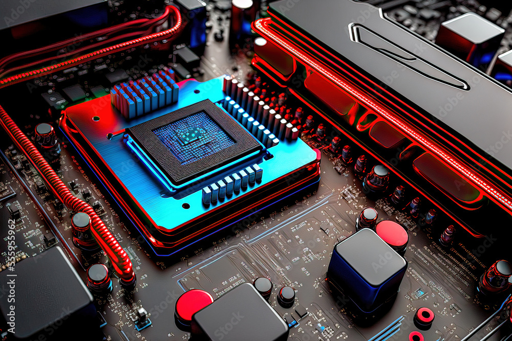 Computer 4.5 CPU Motherboard New Technologie Microcomputer Chip ...