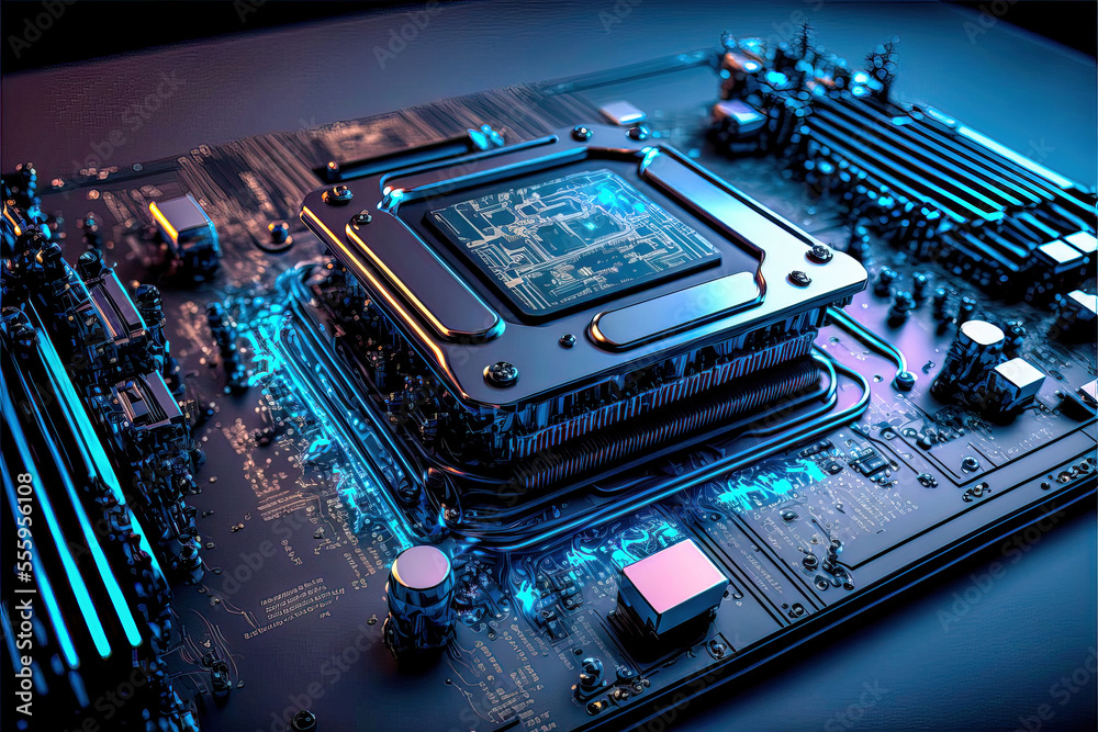 Computer 4.5 CPU Motherboard New Technologie Microcomputer Chip ...