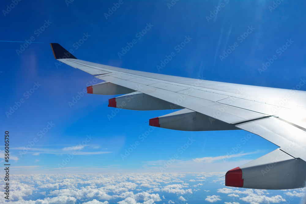 Aircraft Airbus A380 Wing During Flight over Queensland, Australia ...