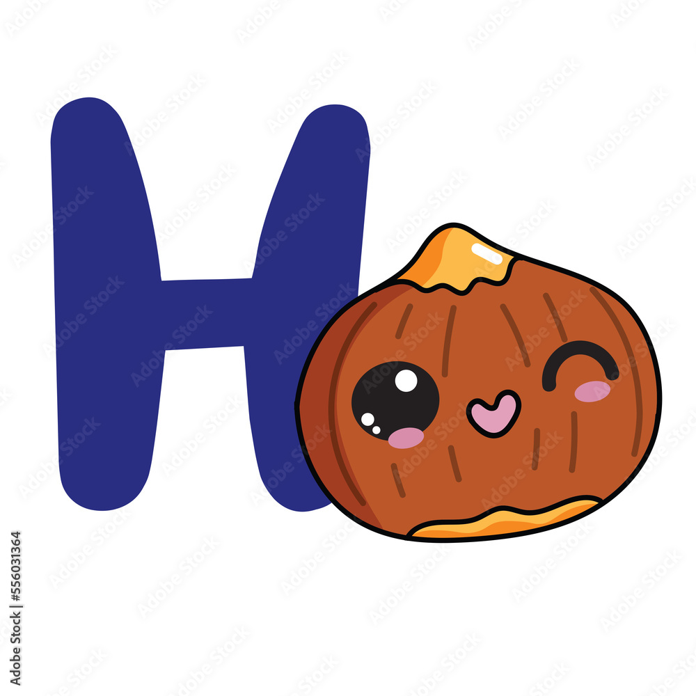 Illustration Stock Fruit Alphabet Clip Art, Fruit A to Z Clipart, Cute ...