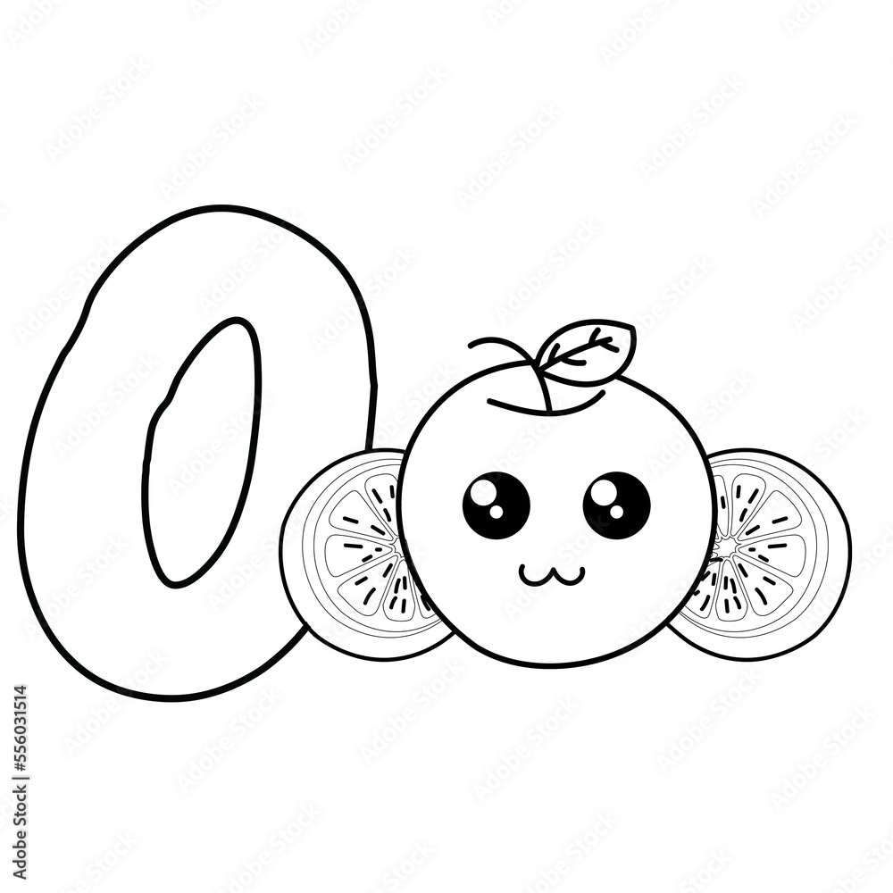 Ilustración de Stock Fruit Alphabet Clip Art, Fruit A to Z Clipart ...