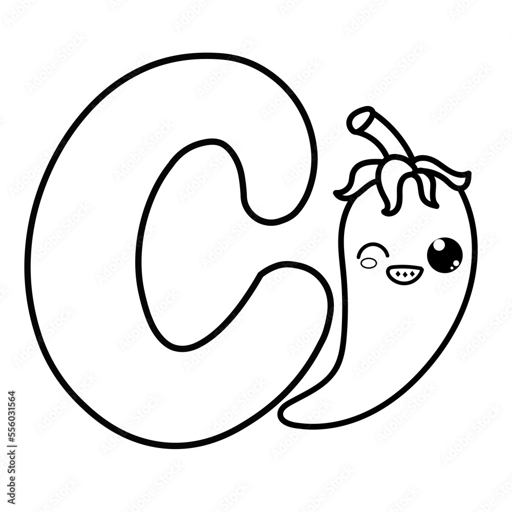 Fruit Alphabet Clip Art, Fruit A to Z Clipart, Cute a-z Clipart ,Clip ...