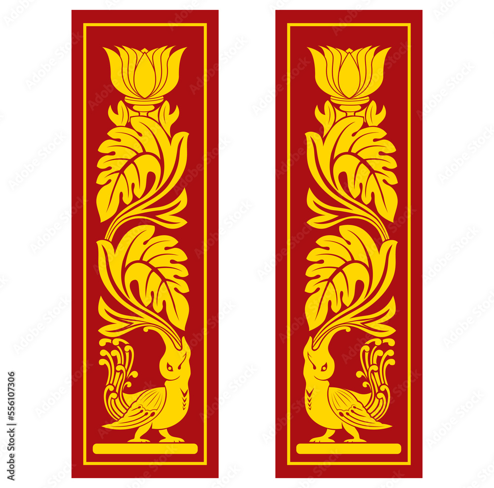 Sri Lankan Traditional illustration Art Stock Vector | Adobe Stock
