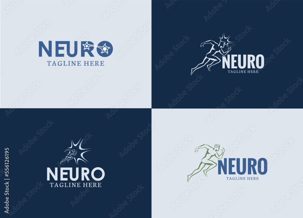 neuro logotype collection. logo vector illustration, Simple neuro logo ...