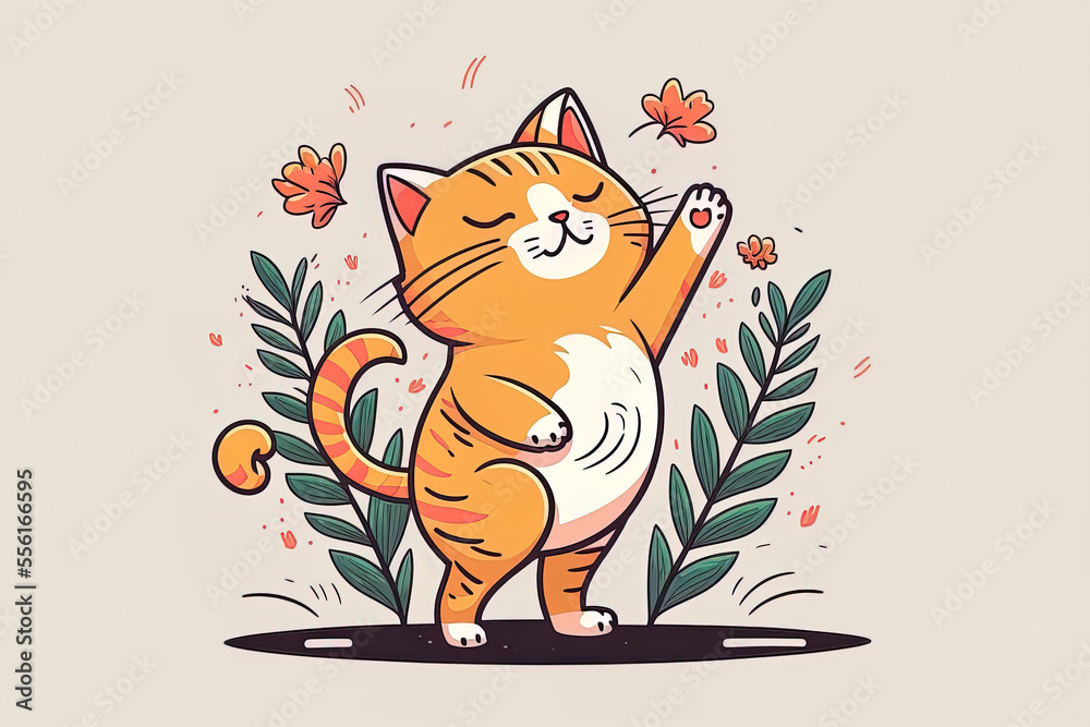 Animal nature symbol isolated in a flat cartoon style with a cute ...