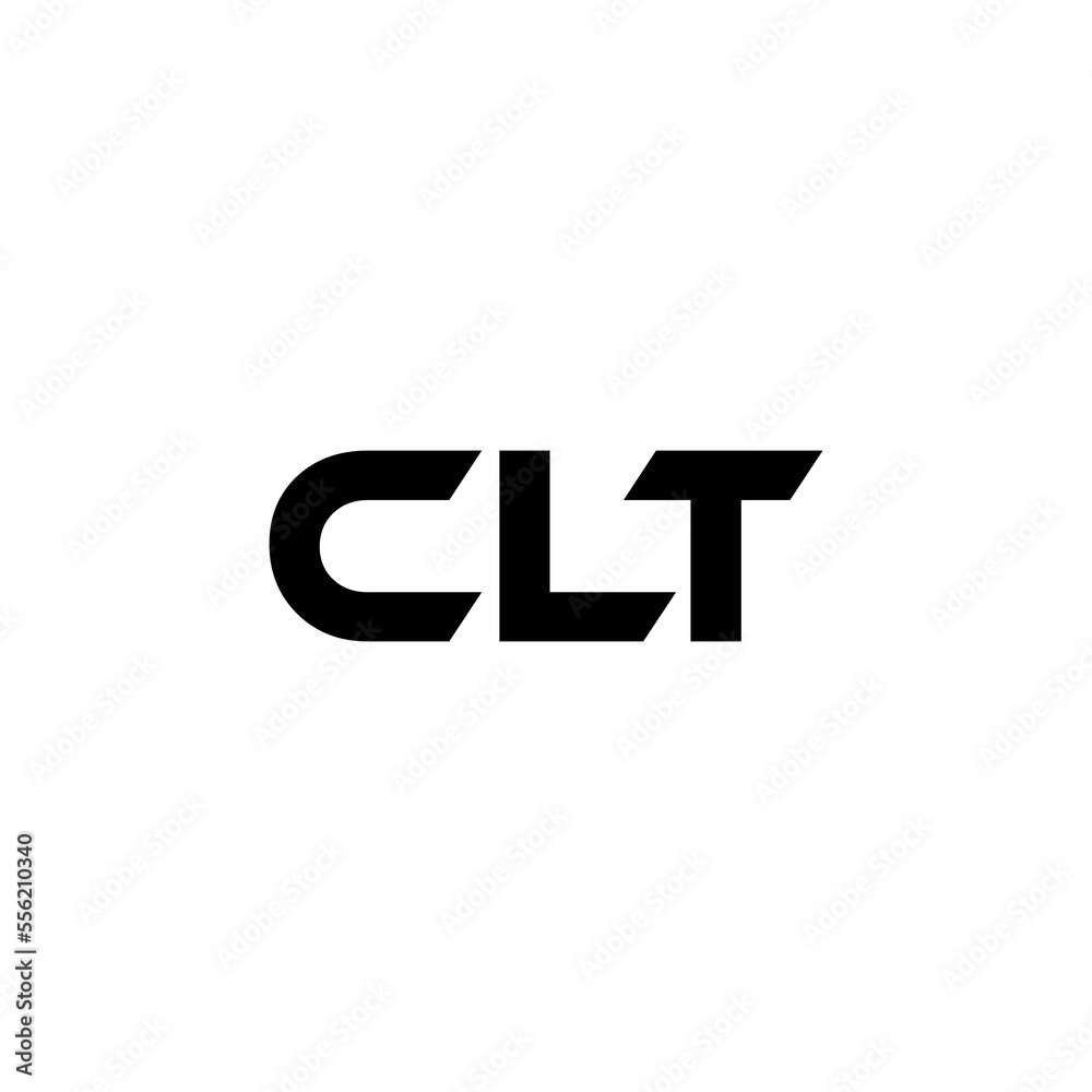 CLT letter logo design with white background in illustrator, vector ...