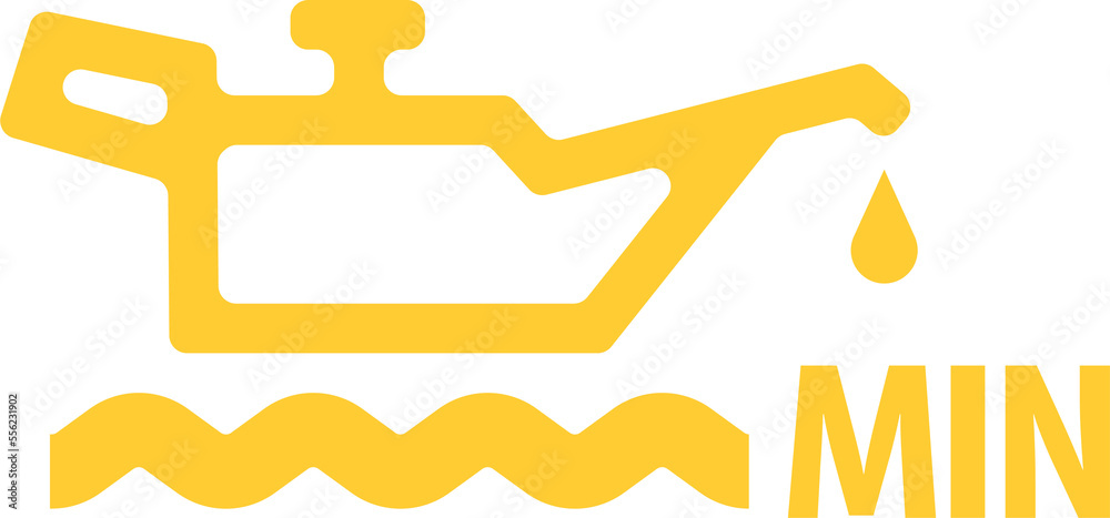 The oil can symbol means the oil pressure is low. If the symbol has a ...