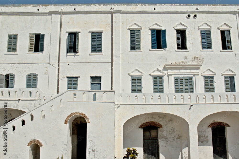 Cape Coast Castle is the largest of the buildings that contain the ...