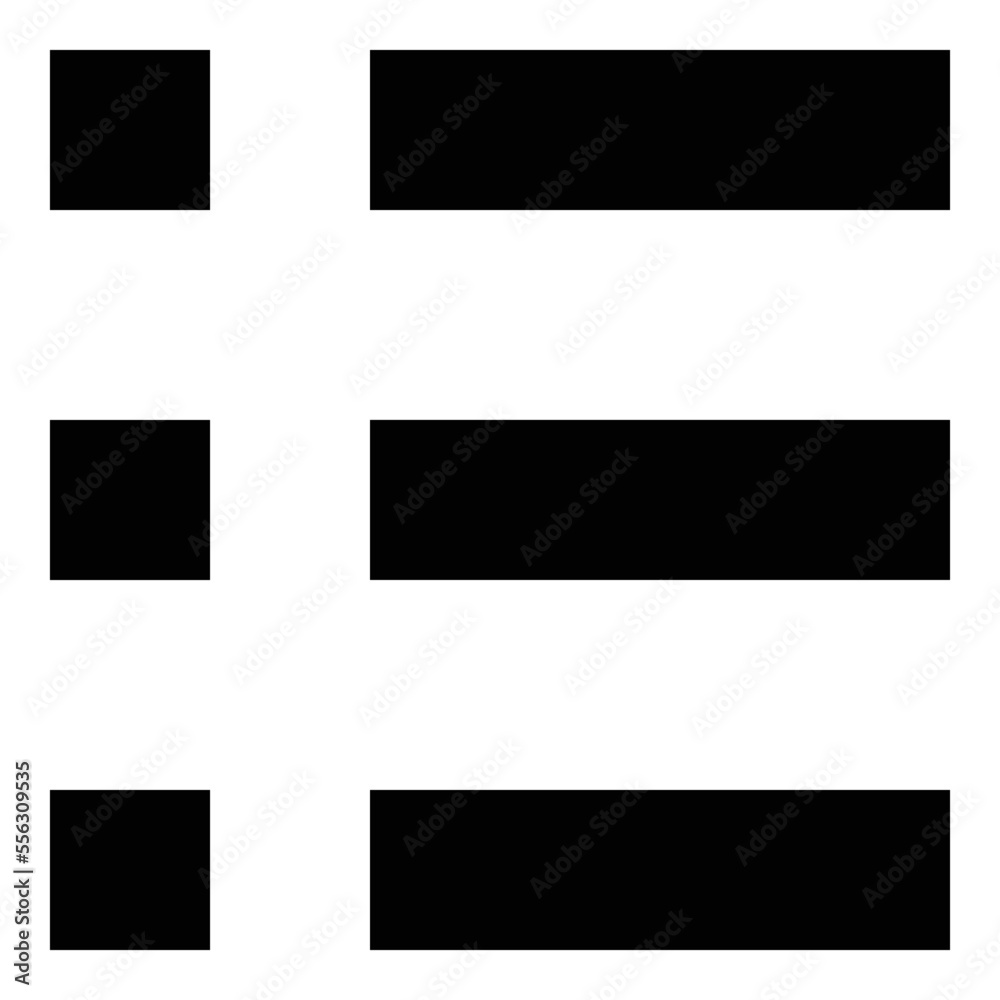 menu bar icon for web user interface and mobile design Stock Vector ...