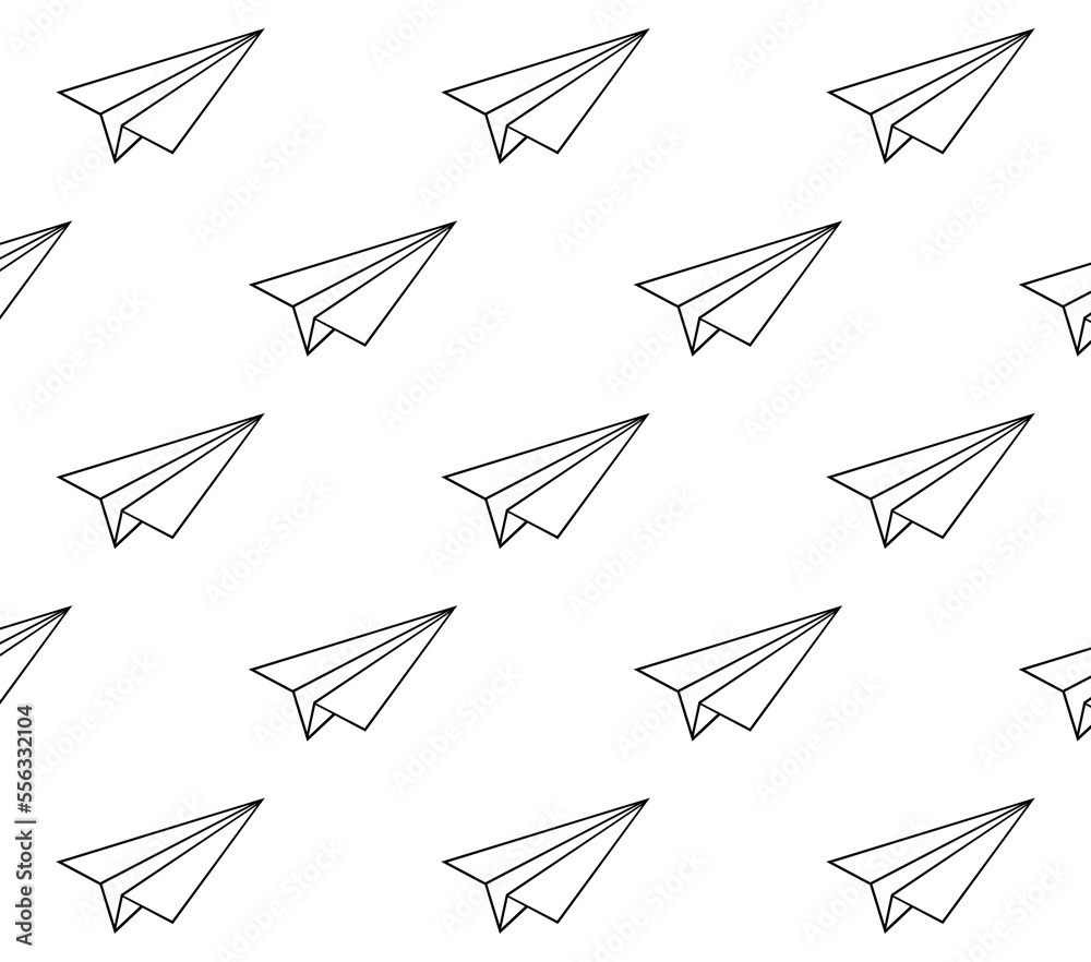 Símbolo de viaje. Icono plano 3d avión estilo origami. patrón ...